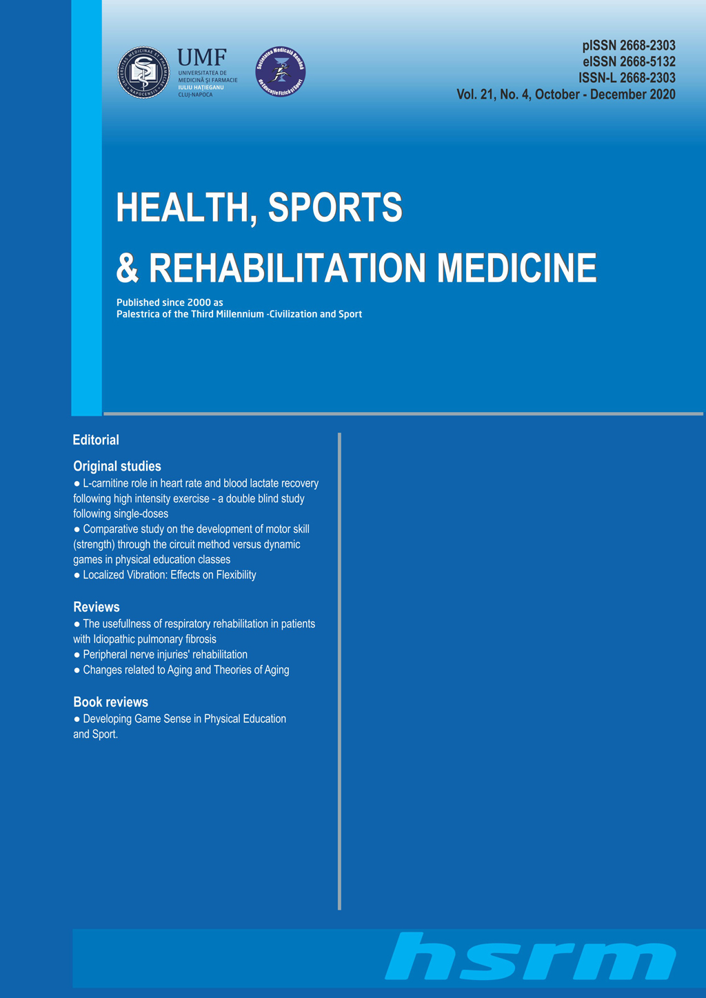 Health, Sports & Rehabilitation Medicine Vol. 21, no. 4, October ...