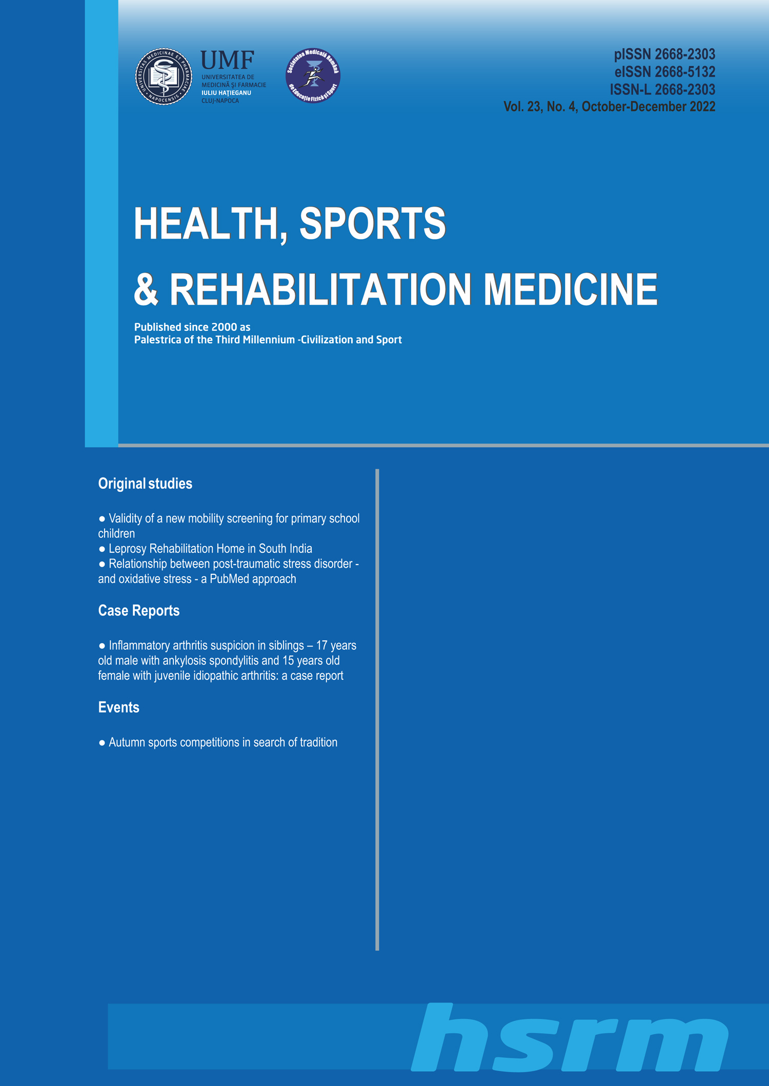 Health, Sports & Rehabilitation Medicine Vol. 23, No. 4, October ...